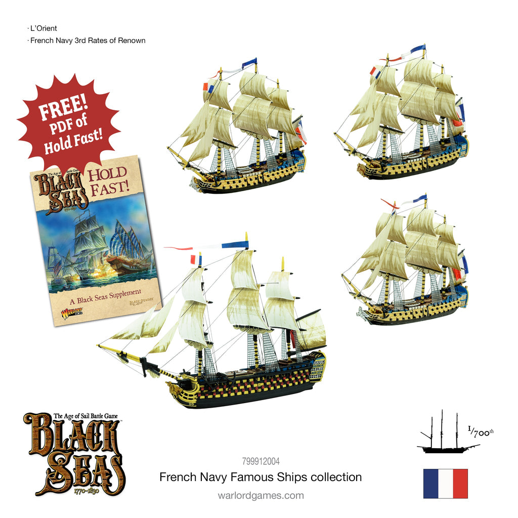 Black Seas French Navy Famous Ships Bundle – Warlord Games US & ROW
