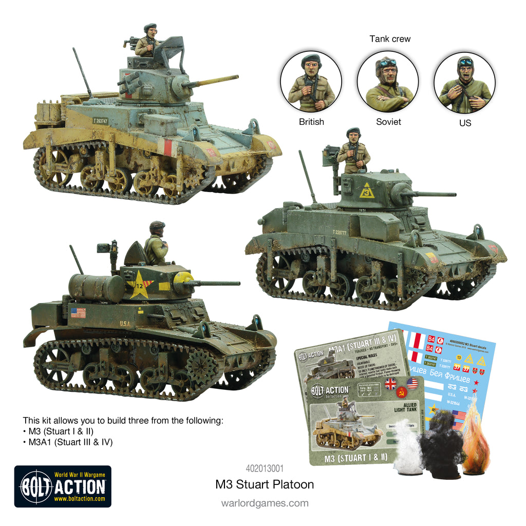 M3 Stuart Platoon – Warlord Games US & ROW