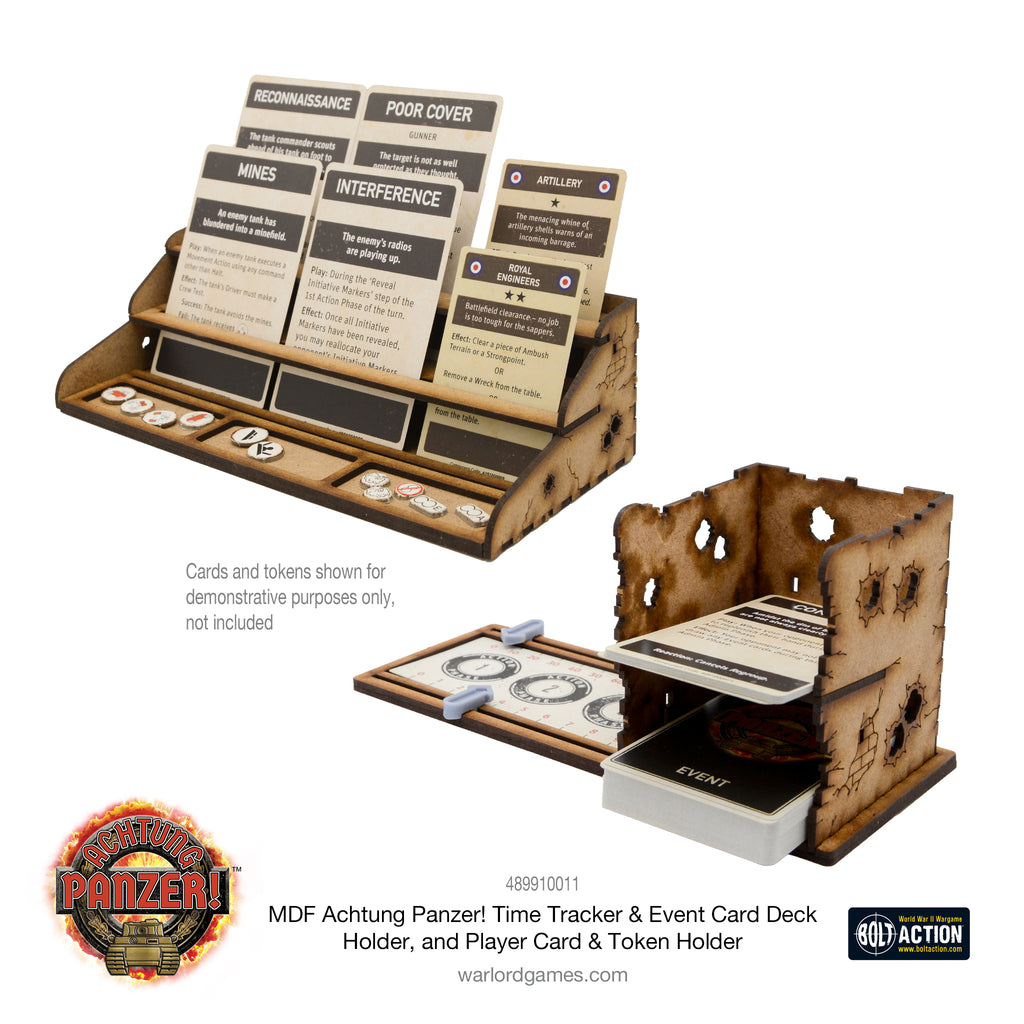 Achtung Panzer! MDF Time Tracker & Event Card Deck Holder, and Player ...