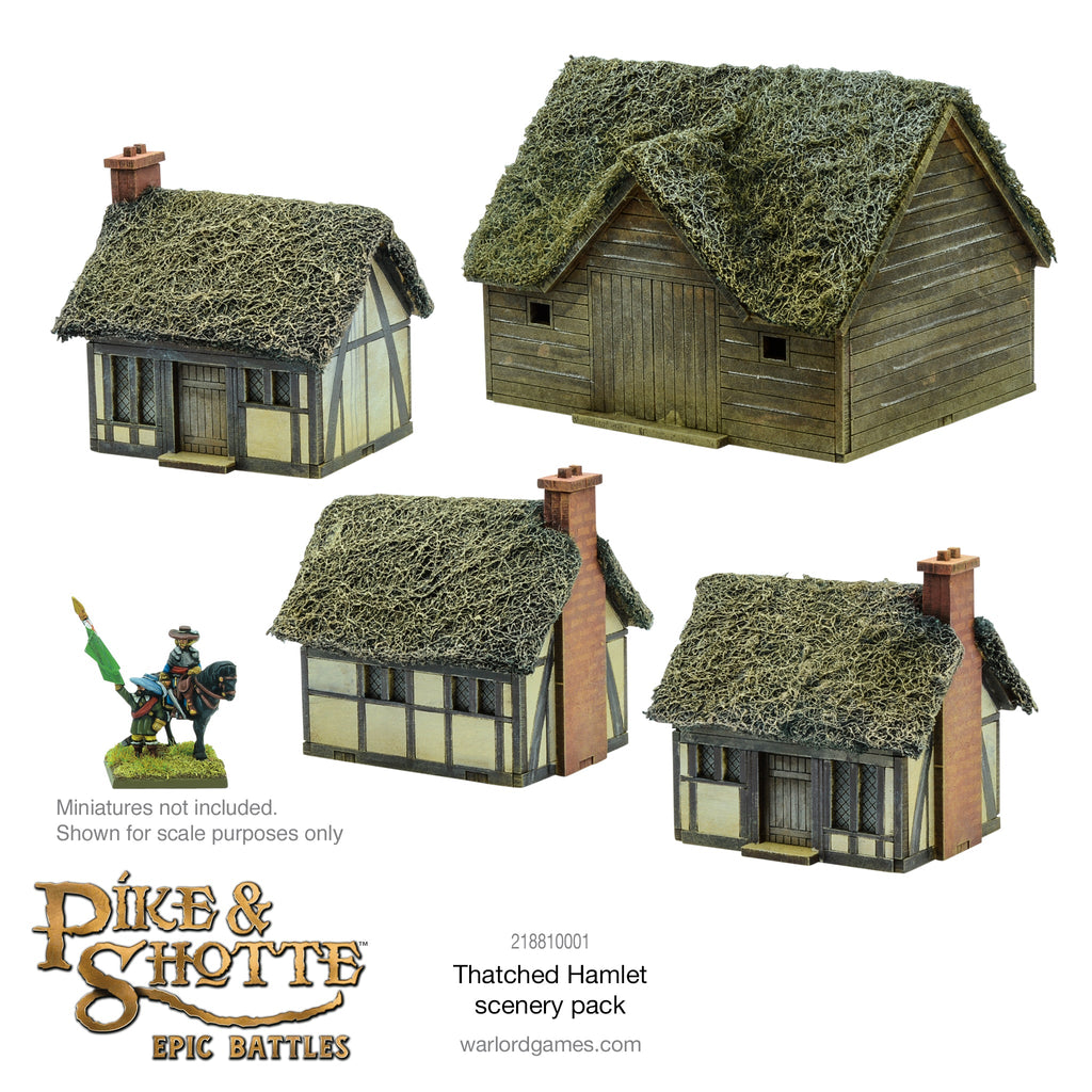 Pike & Shotte Epic Battles - Thatched Hamlet scenery pack – Warlord ...