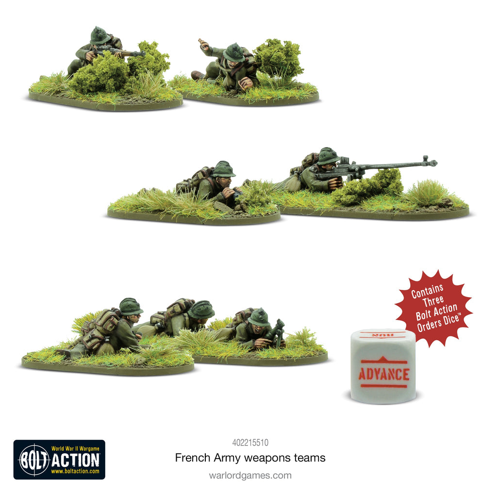 French Army weapons teams – Warlord Games US & ROW