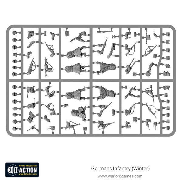 German Infantry (Winter) Sprue – Warlord Games US & ROW