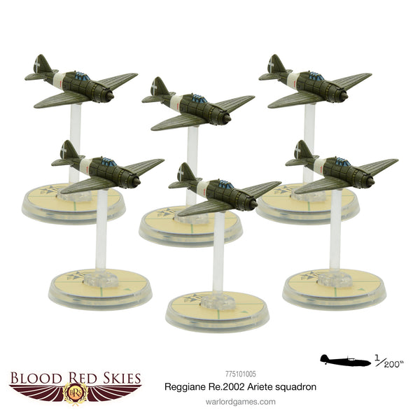 Blood Red Skies: Reggiane Re.2002 Ariete squadron – Warlord Games US & ROW