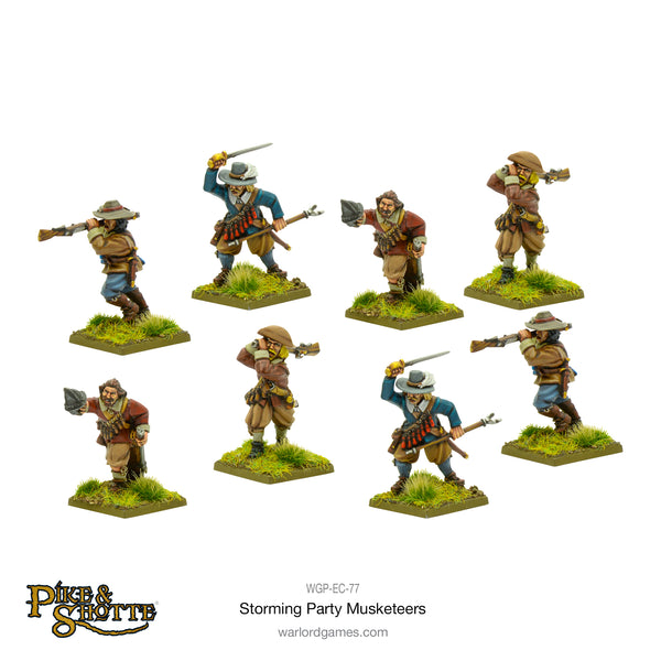 Pike & Shotte Storming Party Musketeers – Warlord Games US & ROW