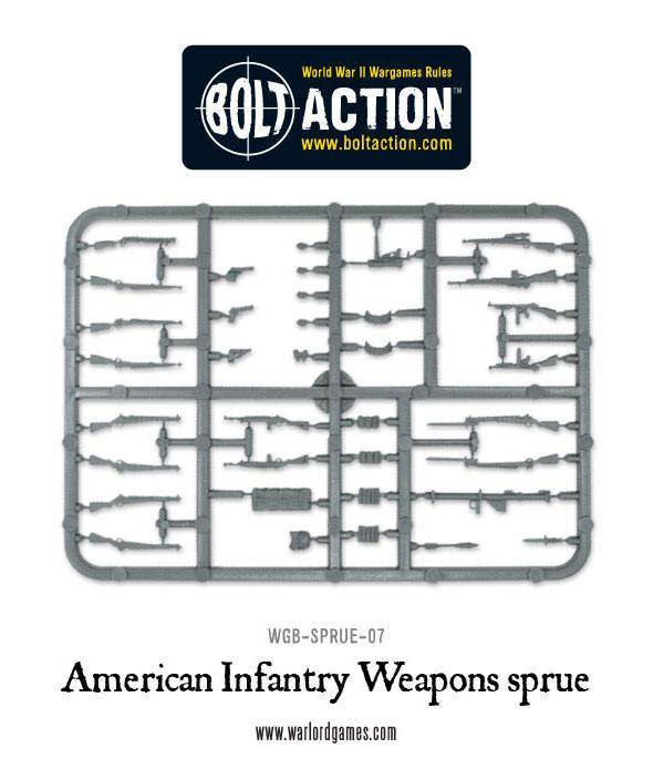 US Weapon Sprue – Warlord Games US & ROW